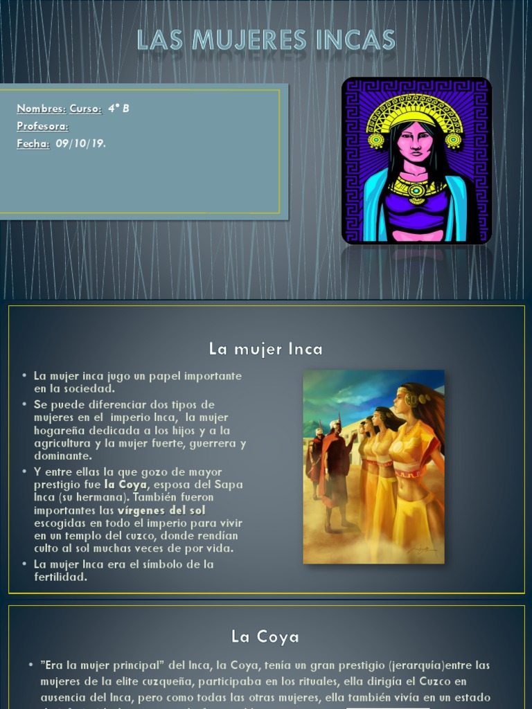 El papel de la mujer en la sociedad inca: entre la vida doméstica y ...