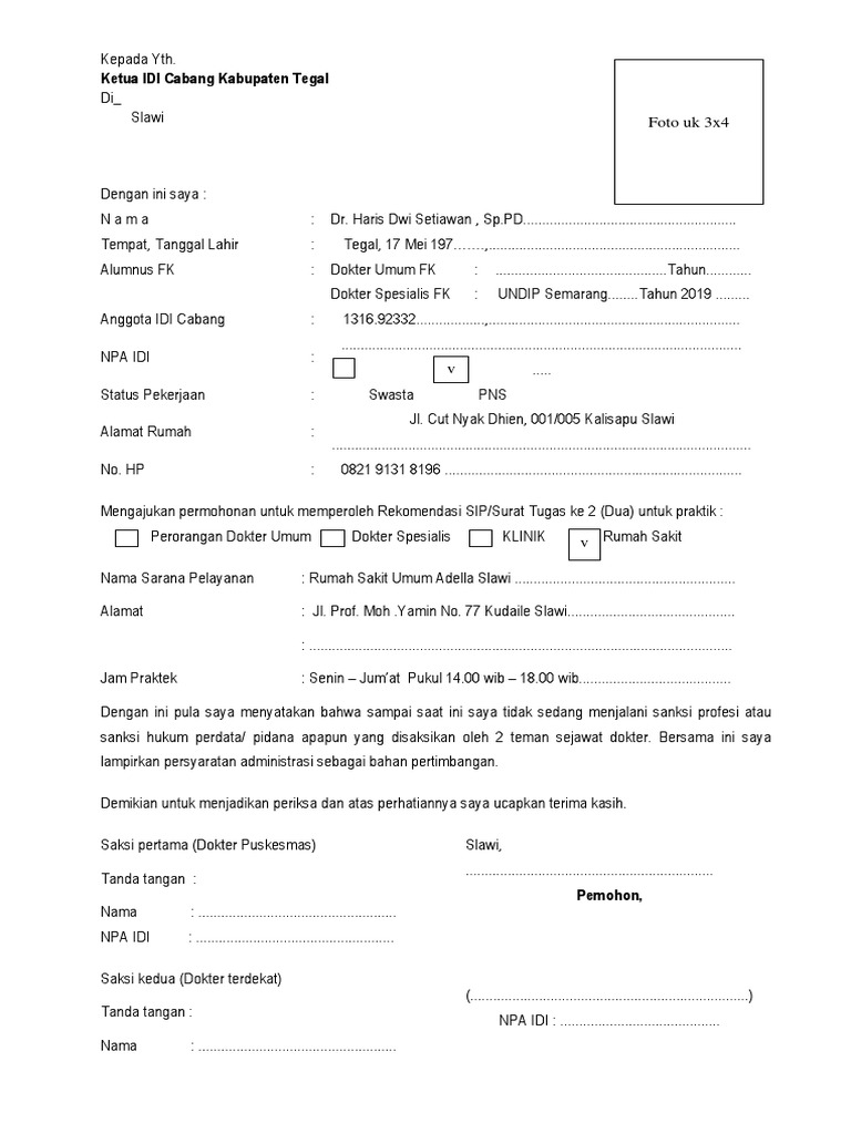 Formulir IDI | PDF | Griya & Taman