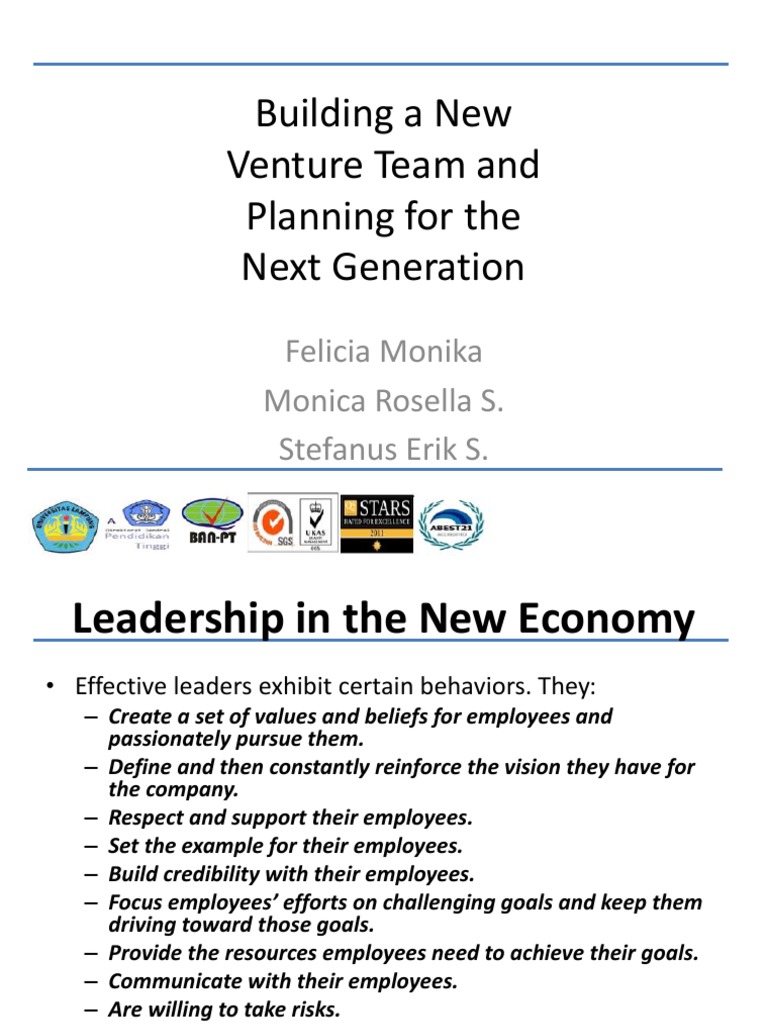 ENTERPRENEURSHIP - CH 16 - Building A New Venture Team | PDF ...