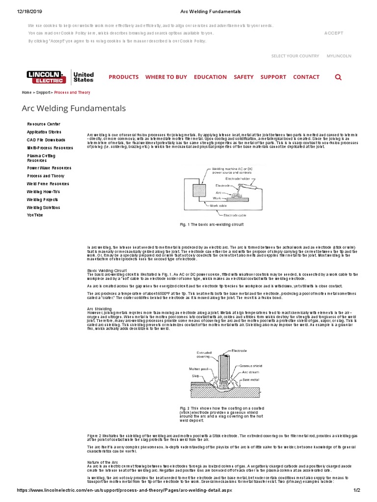 Arc Welding Fundamentals | PDF | Electric Arc | Welding
