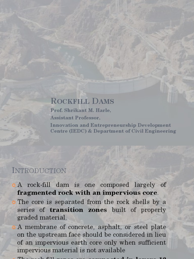 Rockfill Dams Guide - Construction, Design & Environmental Factors ...