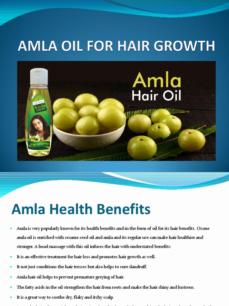 Benefits of Homemade Amla Hair Oil | PDF | Wellness