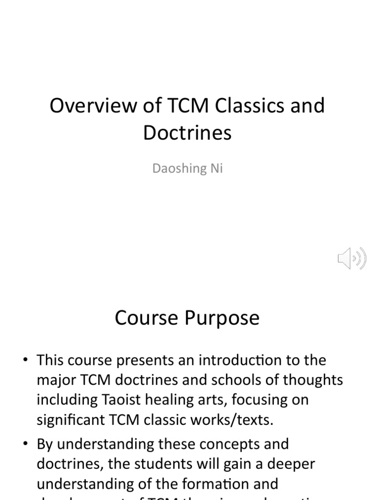 Understanding TCM Doctrines and Classics | PDF | Traditional Chinese ...
