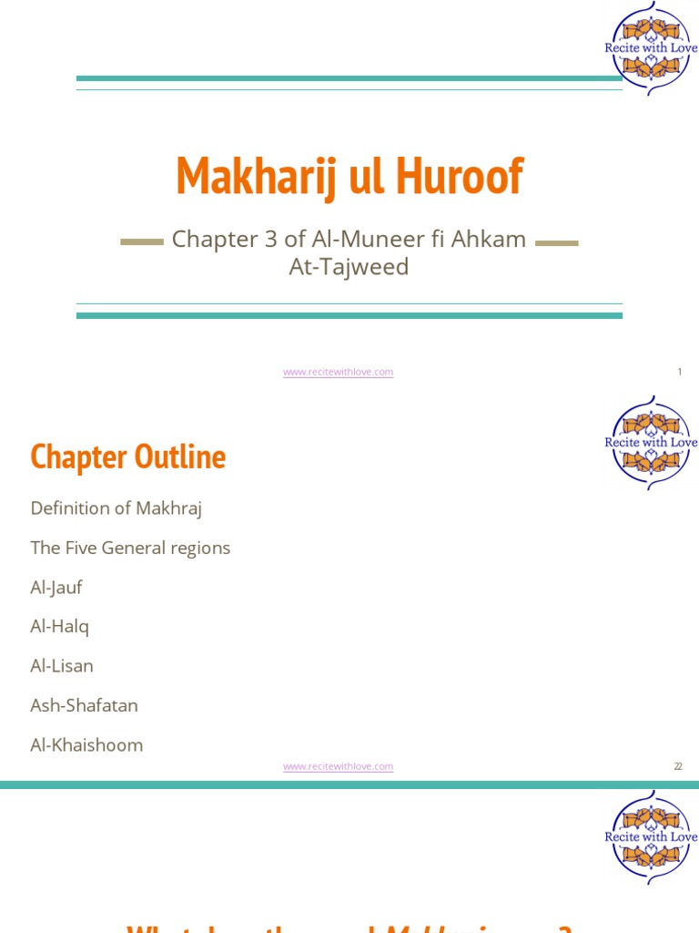 Understanding Makharij of Arabic Letters | PDF | Tooth | Phonetics