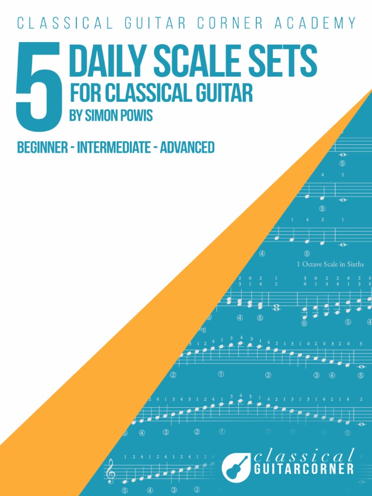 Classical Guitar Scale Sets by Simon Powis PDF | PDF | Classical Guitar ...