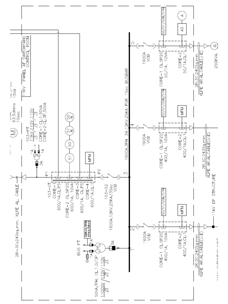 11kv SWGR Drawing PDF | PDF