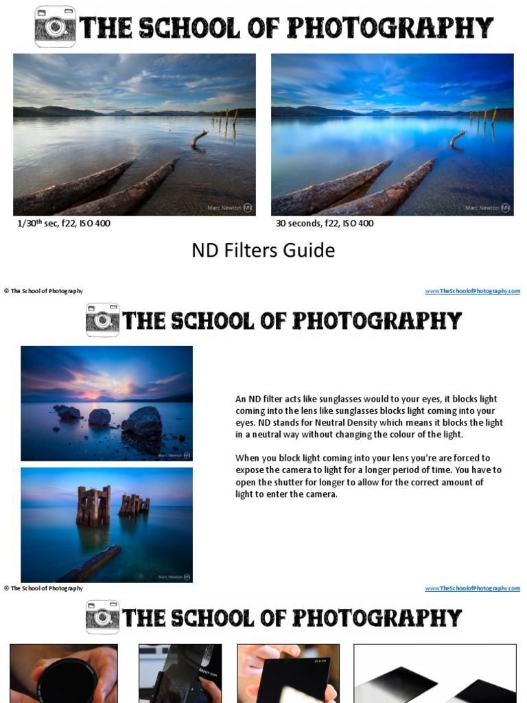 ND Filters Guide | PDF | Shutter Speed | Exposure (Photography)