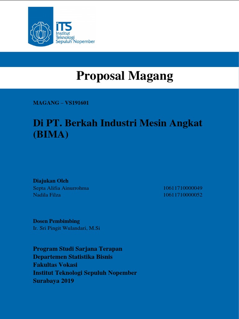 Proposal Magang PT BIMA | PDF | Bisnis | Seni