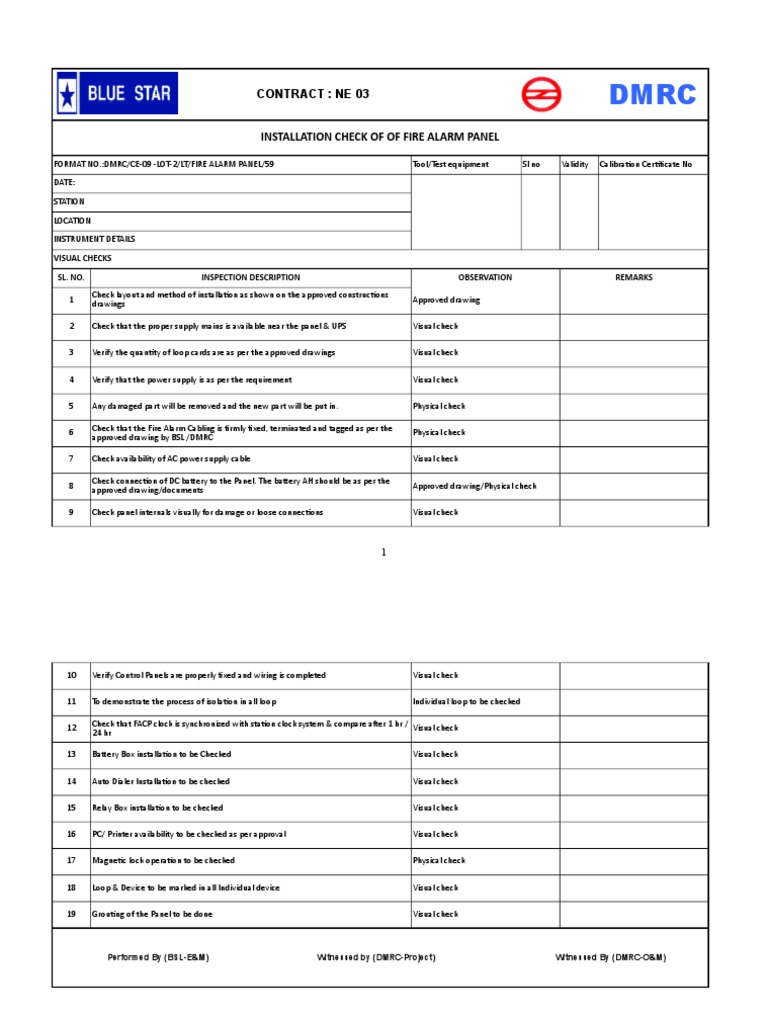 Checklist For LT Panel | PDF | Electrical Wiring | Relay