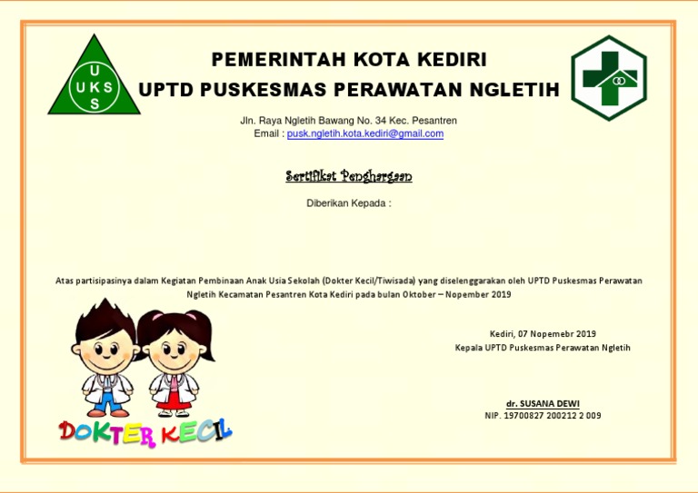 Sertifikat Dokcil | PDF