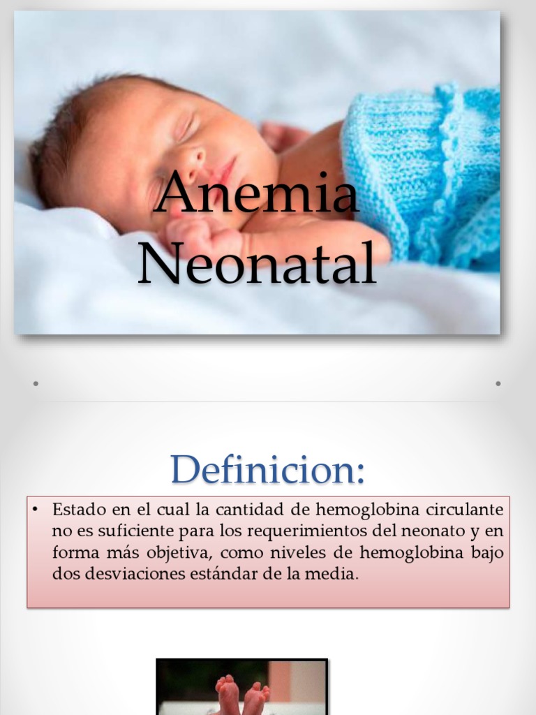 Anemia Neonatal | PDF | Anemia | Parto prematuro