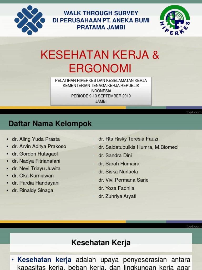 PRESENTASI ERGONOMI Final | PDF