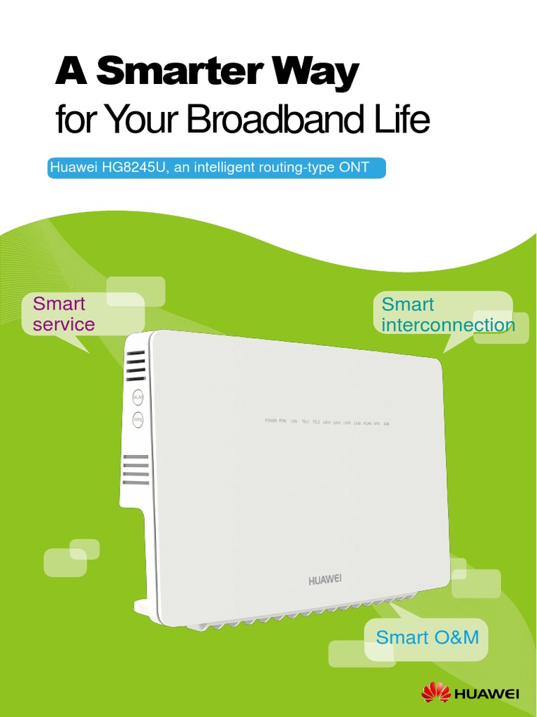 Huawei GPon Data Sheet PDF | PDF | I Pv6 | Wi Fi