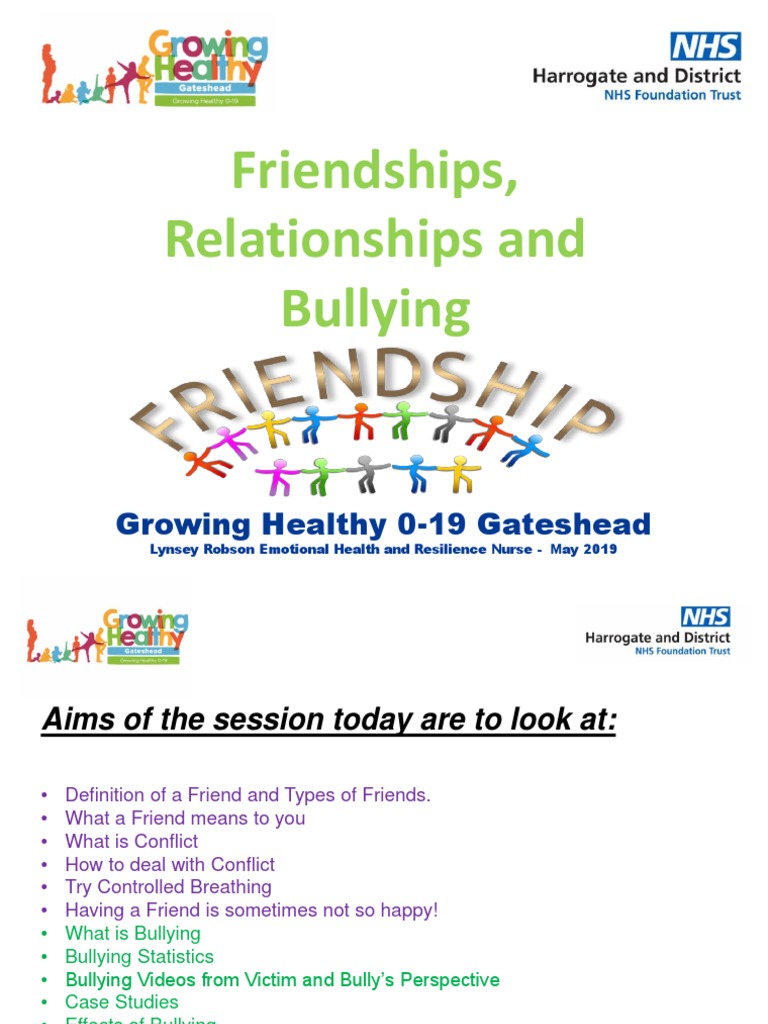 Friendships and Bullying Powerpoint Primary | PDF | Cyberbullying ...