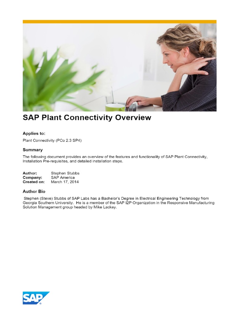SAP Plant Connectivity Overview | PDF