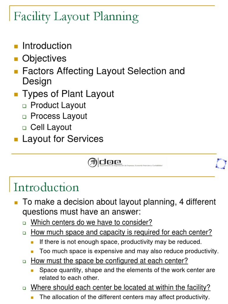 Plant Location and Facilities Layout Final PPT | PDF | Retail | Machines