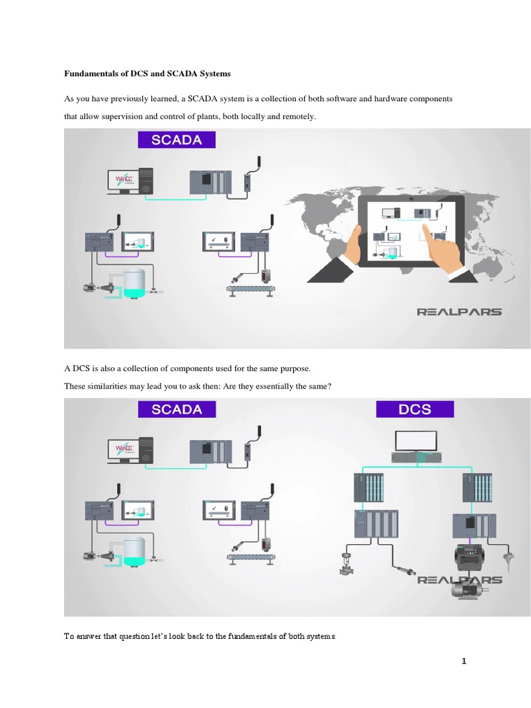 DCS and SCADA | PDF | Scada | Programmable Logic Controller