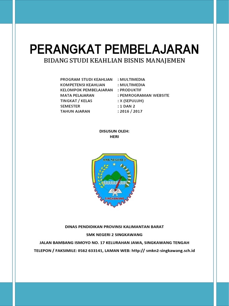 Contoh Sampul RPP 2020 | PDF | Ilmu Sosial | Seni