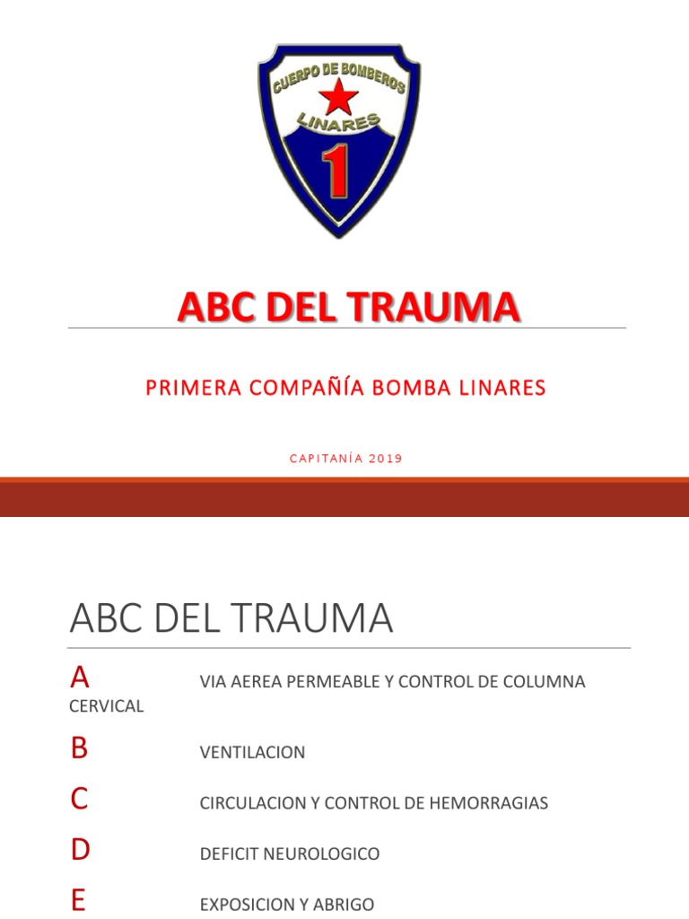 Abc Del Trauma | PDF | Reanimación cardiopulmonar | Epidemiología