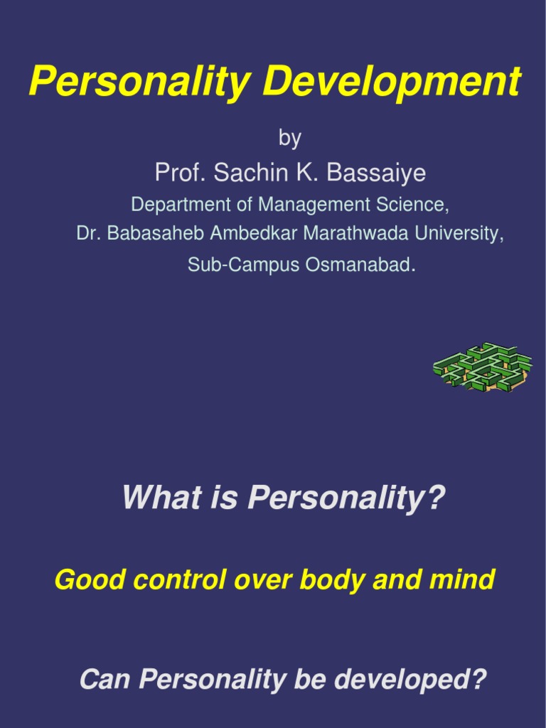 Personality Development | PDF | Mind | Psychology