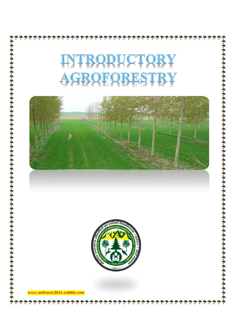 Introductory Agroforestry Doc2 | PDF | Forests | Forestry