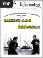 Inosanto Lacoste Kali System Overview | PDF | Spear | Dagger
