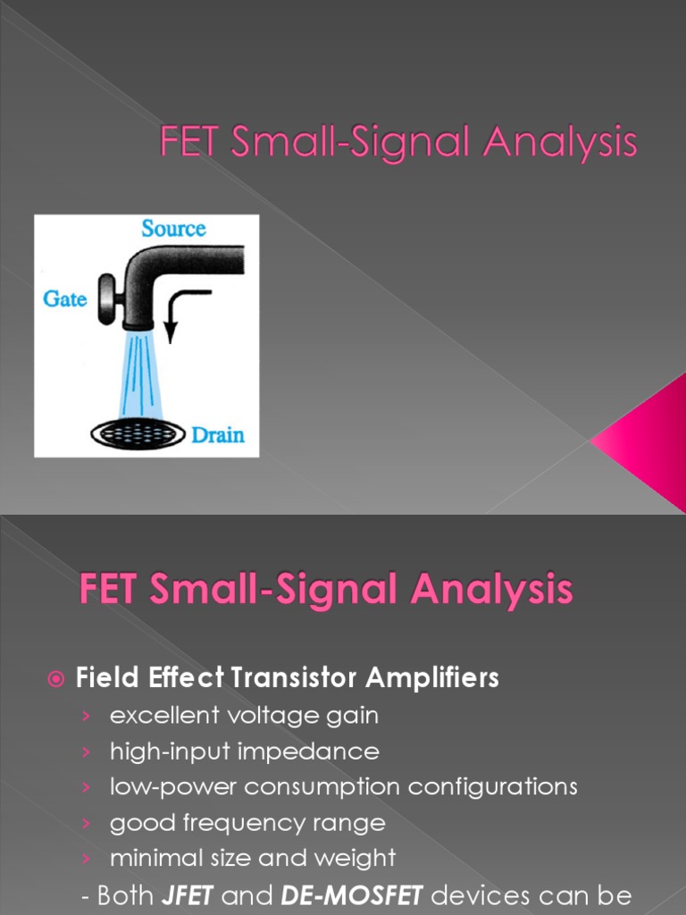 FET Small Signal Analysis 10 | PDF | Field Effect Transistor | Amplifier
