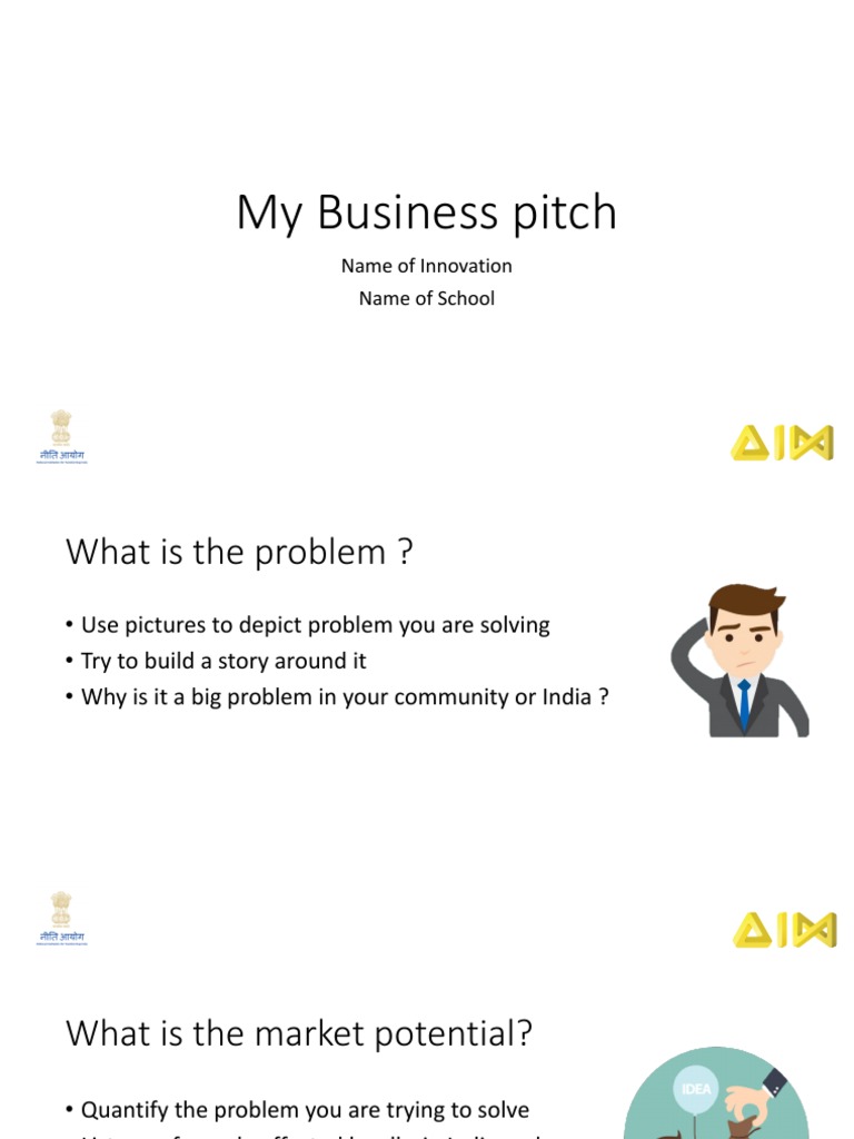 Business Pitch Template PDF | Download Free PDF | Innovation | Prototype