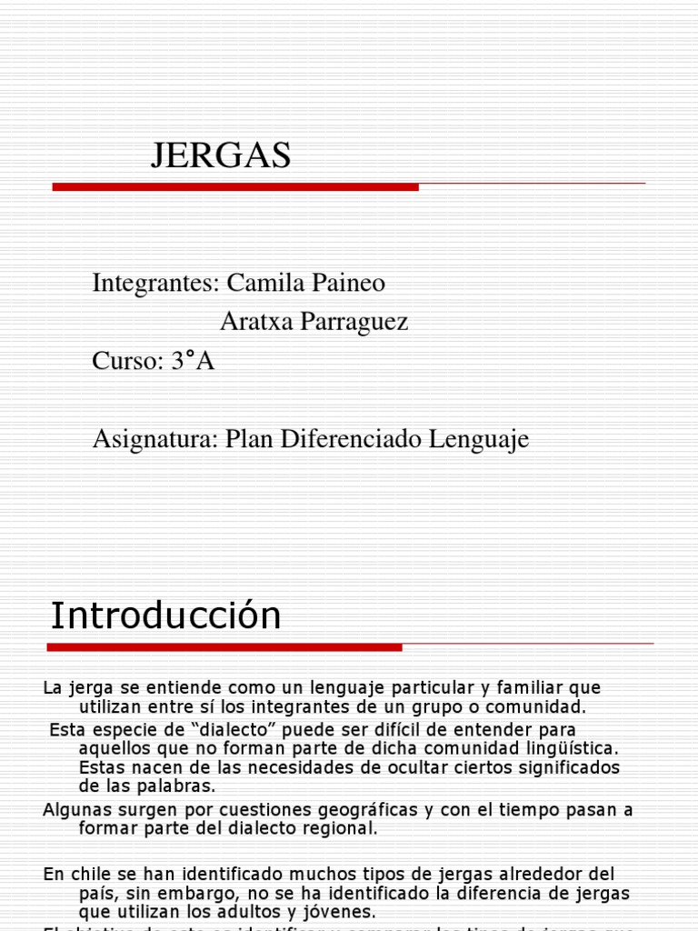 JERGAS Final | PDF | Dialecto | Lingüística