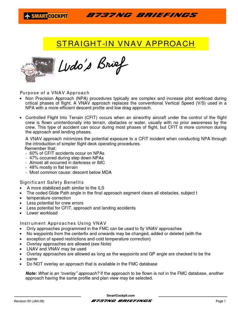 VNAV Approach Procedures for B737NG | PDF | Transport Safety ...