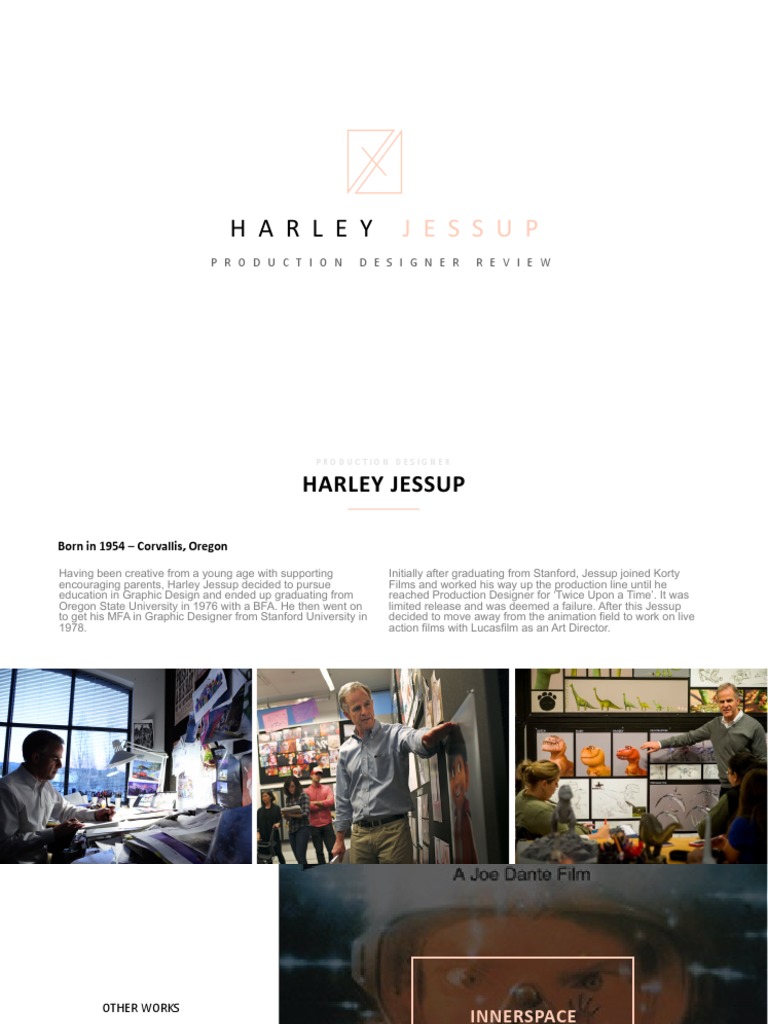 HARLEY JESSUP - Production Designer Review | PDF | Animation