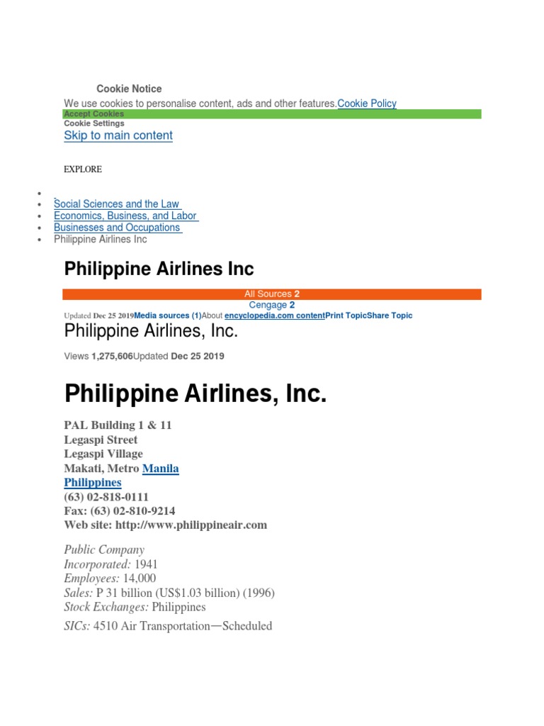 PAL | PDF | Aviation | Transport