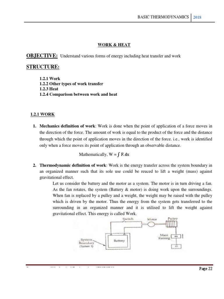 Work & Heat in Thermodynamics | PDF | Heat | Heat Transfer