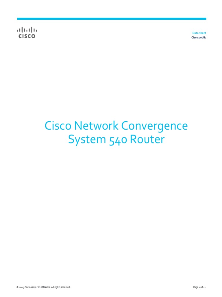 Cisco NCS 540 | PDF | Multiprotocol Label Switching | Networking