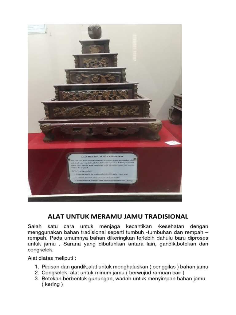 Alat Meramu Jamu Tradisional | PDF