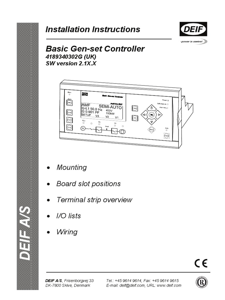 BGC-2 Installation Instructions 4189340302 UK | PDF | Power Supply ...