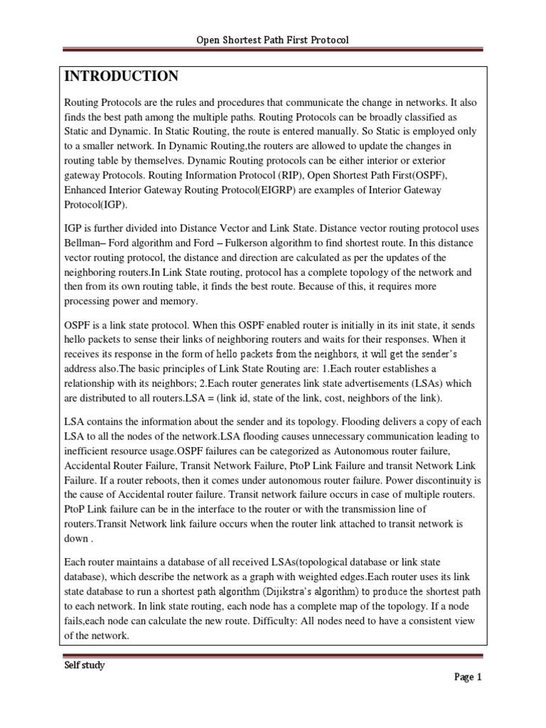 Acn Ospf | PDF | Routing | Router (Computing)