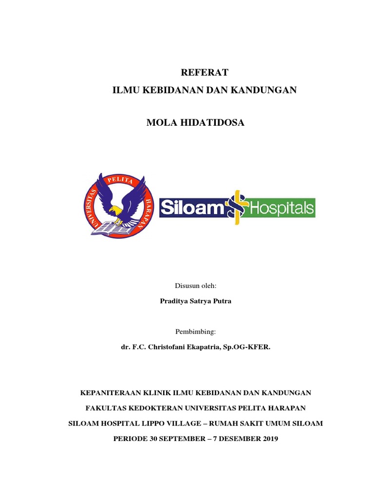 Referat Mola Hidatidosa | PDF | Sains & Matematika