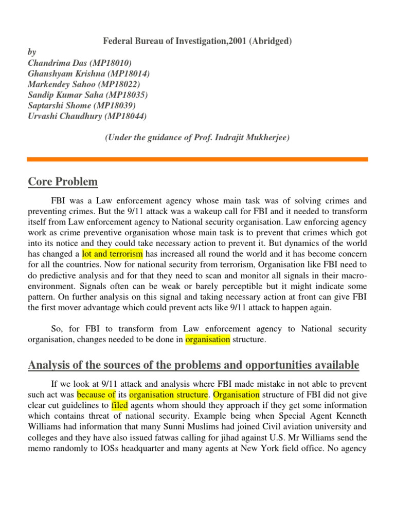 FBI's Shift to Counterterrorism Strategy | PDF | Counter Terrorism ...