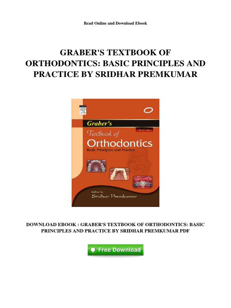 Grabers Textbook of Orthodontics Basic Principles and Practice by ...
