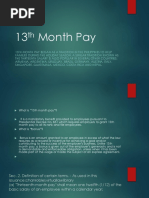 Formula For 13th Month Pay | PDF