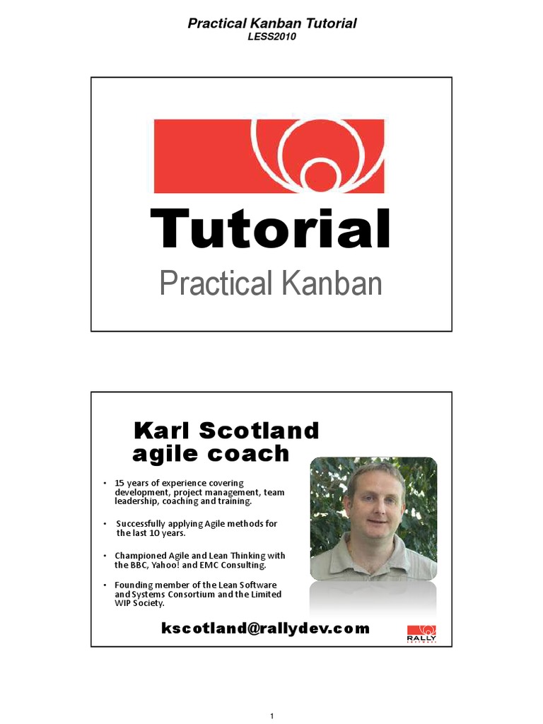 Kanban Tutorial Less2010 Pdf Pdf Agile Software Development Computing