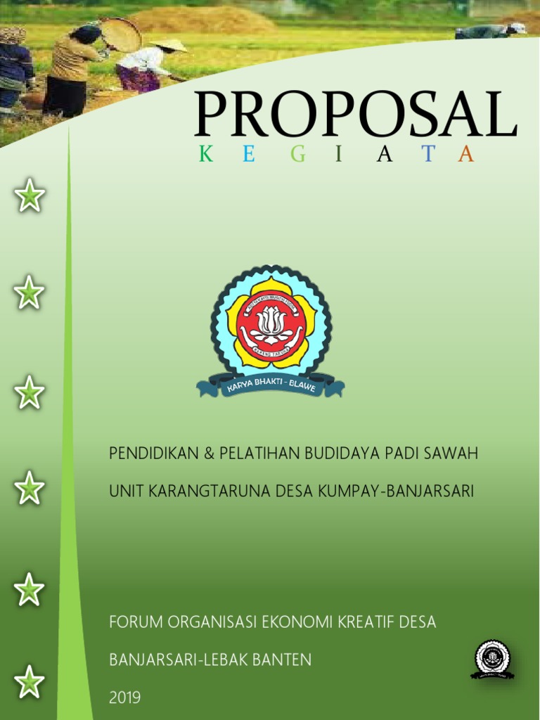 Contoh Cover Proposal Cantik & Menarik2 | PDF