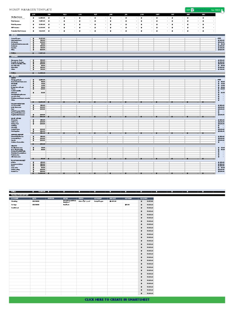 IC Money Manager Template 8540 | PDF | Service Industries | Economies