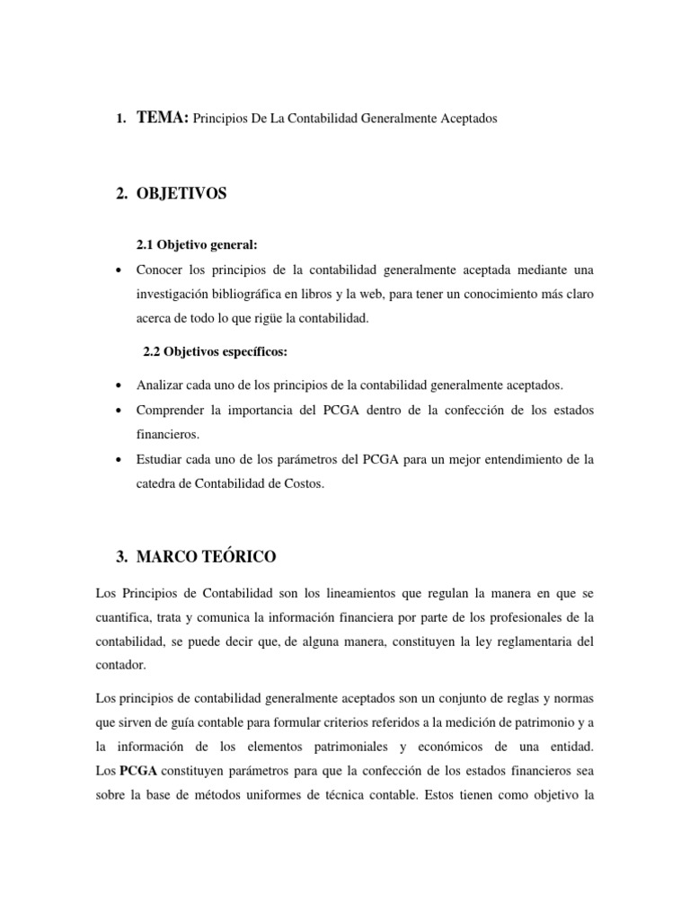 Contabilidad Pcga | PDF | Contabilidad | Economias