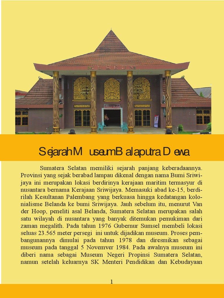Katalog Koleksi Benda Seni Rupa Museum Balaputra Dewa | PDF