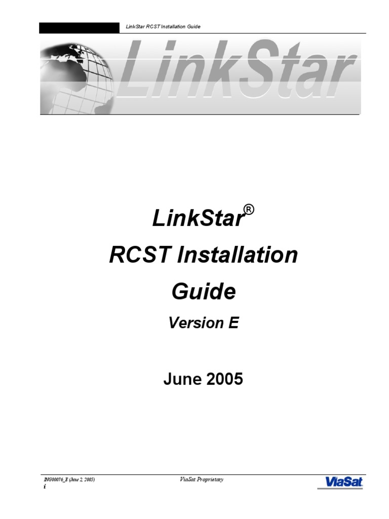 Linkstar Vsat RCST Installation Manual 2005 PDF | PDF | Electrostatic ...