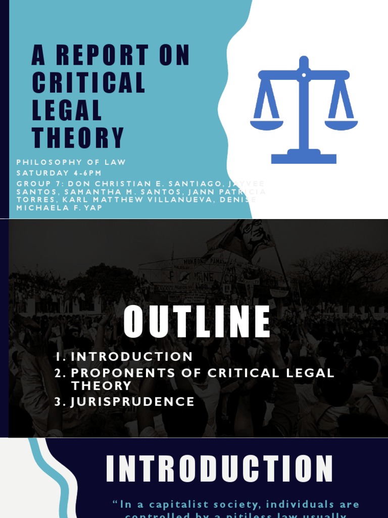 Revised A Report On Critical Legal Theory | PDF | Jurisprudence ...