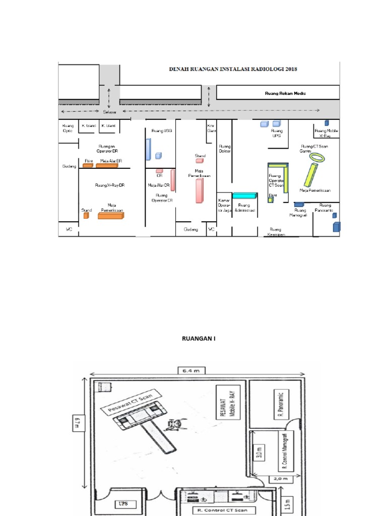 Denah Ruangan Radiologi 1 | PDF