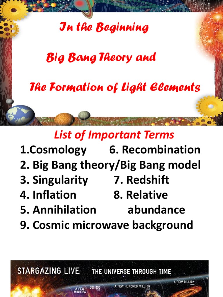 Key Stages of the Big Bang Theory | PDF | Big Bang | Universe